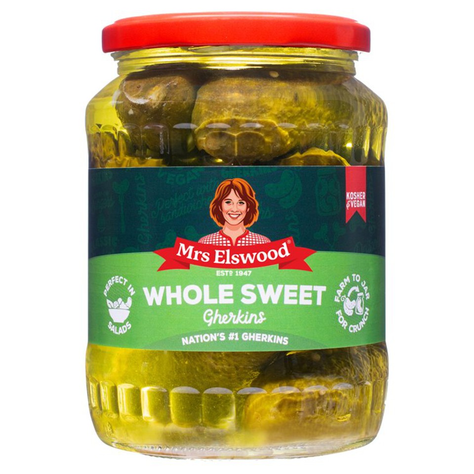 Mrs Elswood Whole Sweet Cucumbers Pickled - Morrisons Online Groceries ...