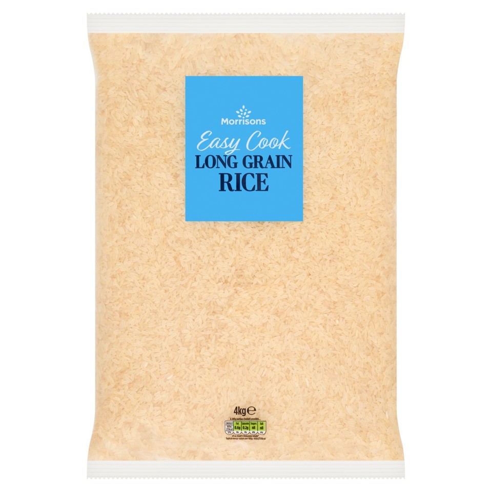 Morrisons Easy Cook White Rice 4kg - Morrisons Online Groceries & Offers