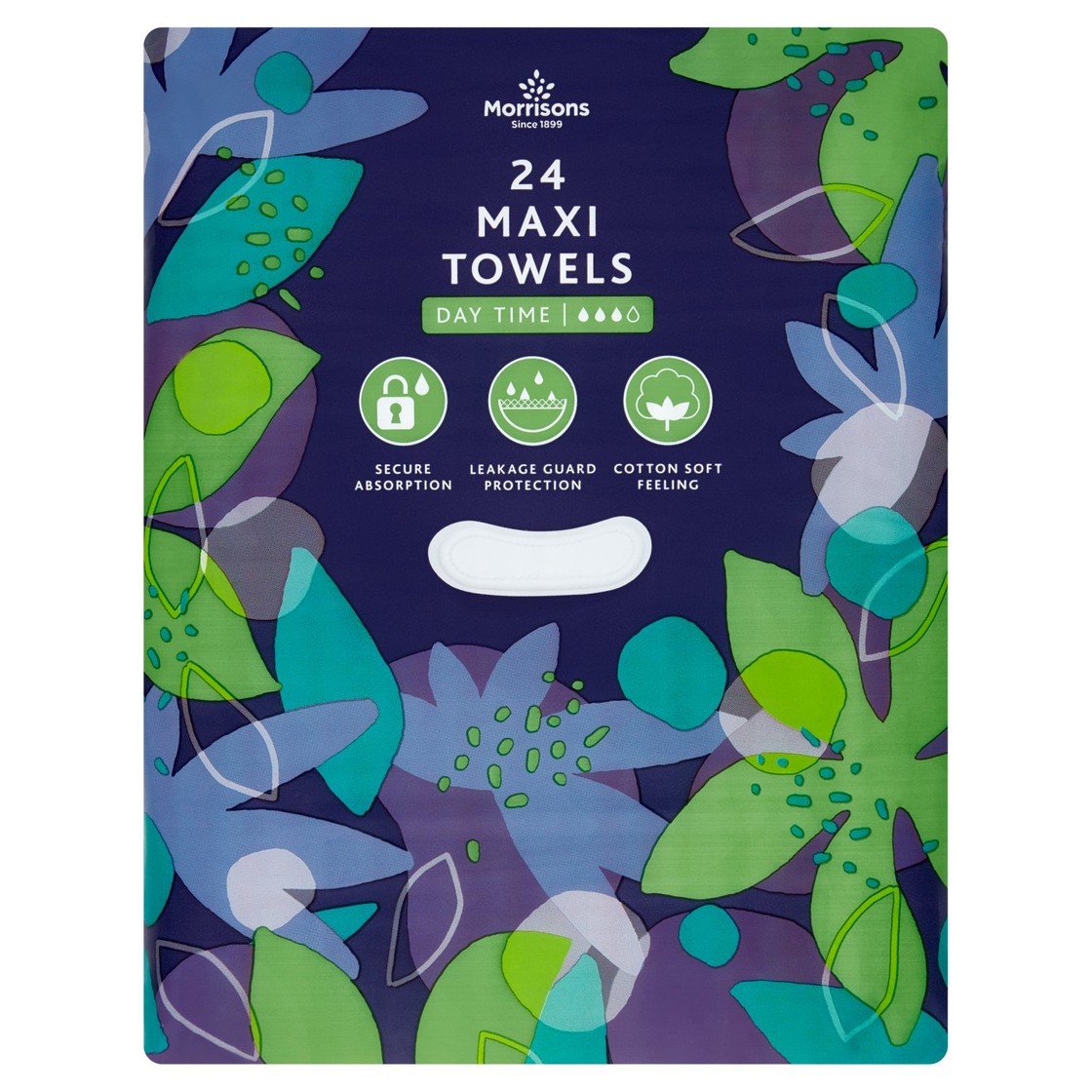 Morrisons Maxi Daytime Towels - Morrisons Online Groceries & Offers