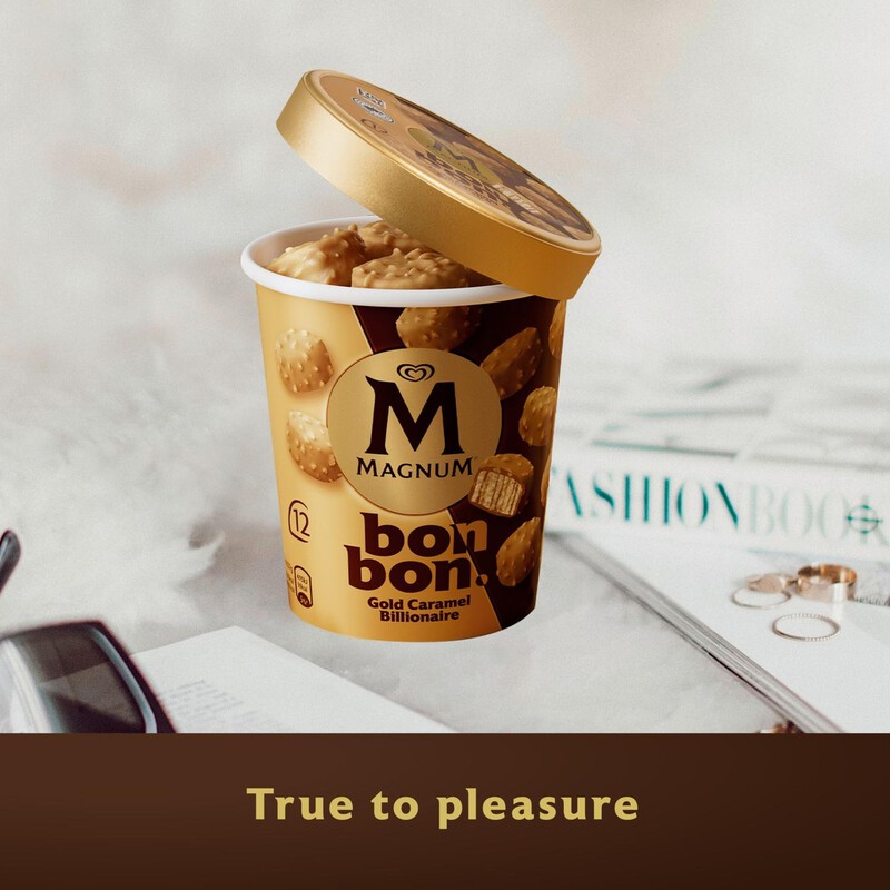 Magnum Bon Bon Gold Caramel Billionaire Ice Cream Frozen Snack ...