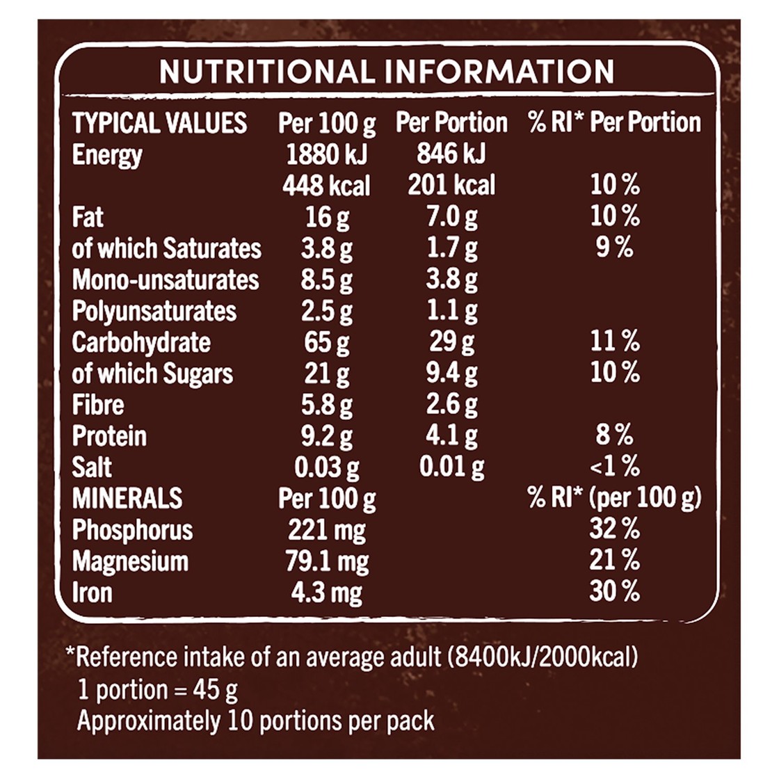 Jordans Country Crisp Dark Chocolate Breakfast Cereal 450g - Morrisons ...