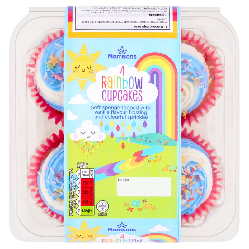 Morrisons Rainbow Cupcakes - Morrisons Online Groceries & Offers