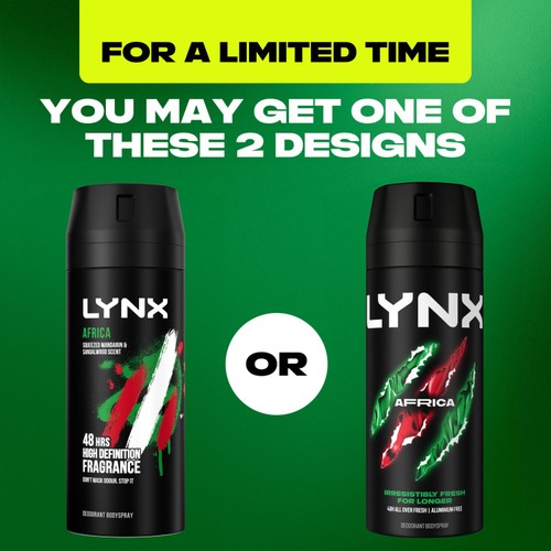 Lynx Body Spray Africa 2x150ml - Morrisons Online Groceries & Offers