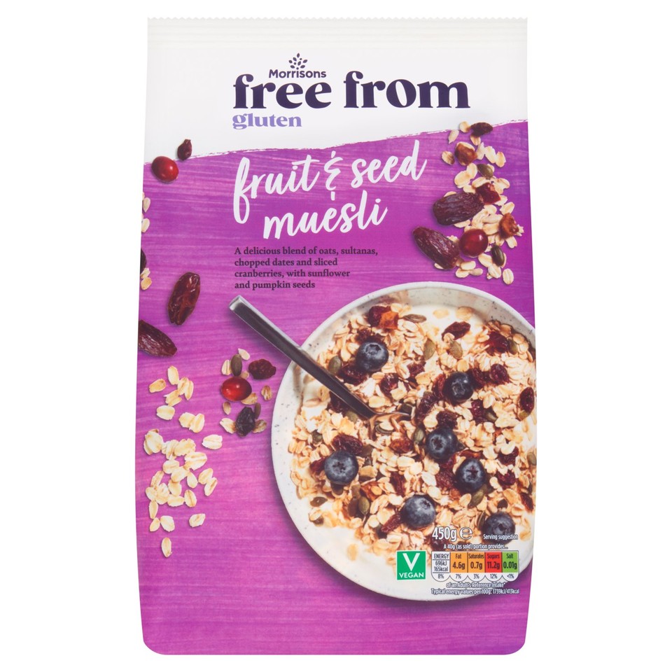 Morrisons Fruit And Seed Gluten Free Muesli - Morrisons Online ...