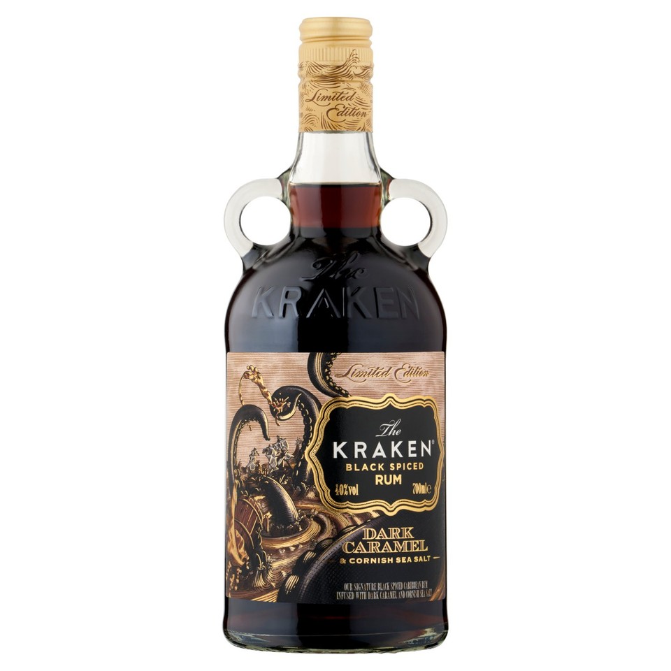 Kraken Dark Caramel & Sea Salt Spiced Rum - Morrisons Online Groceries ...