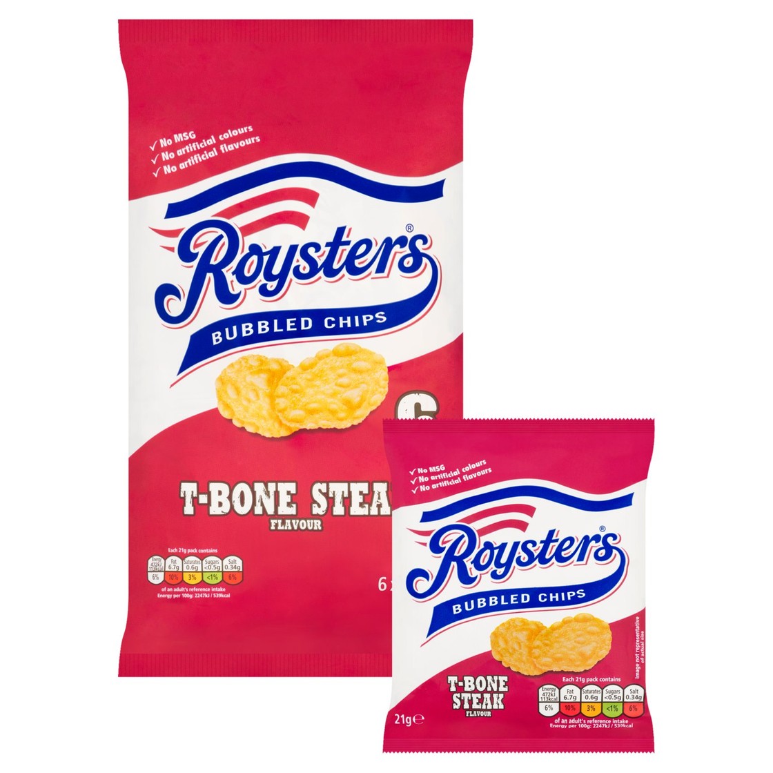 Roysters T-Bone Steak Multipack Crisps - Morrisons Online Groceries ...