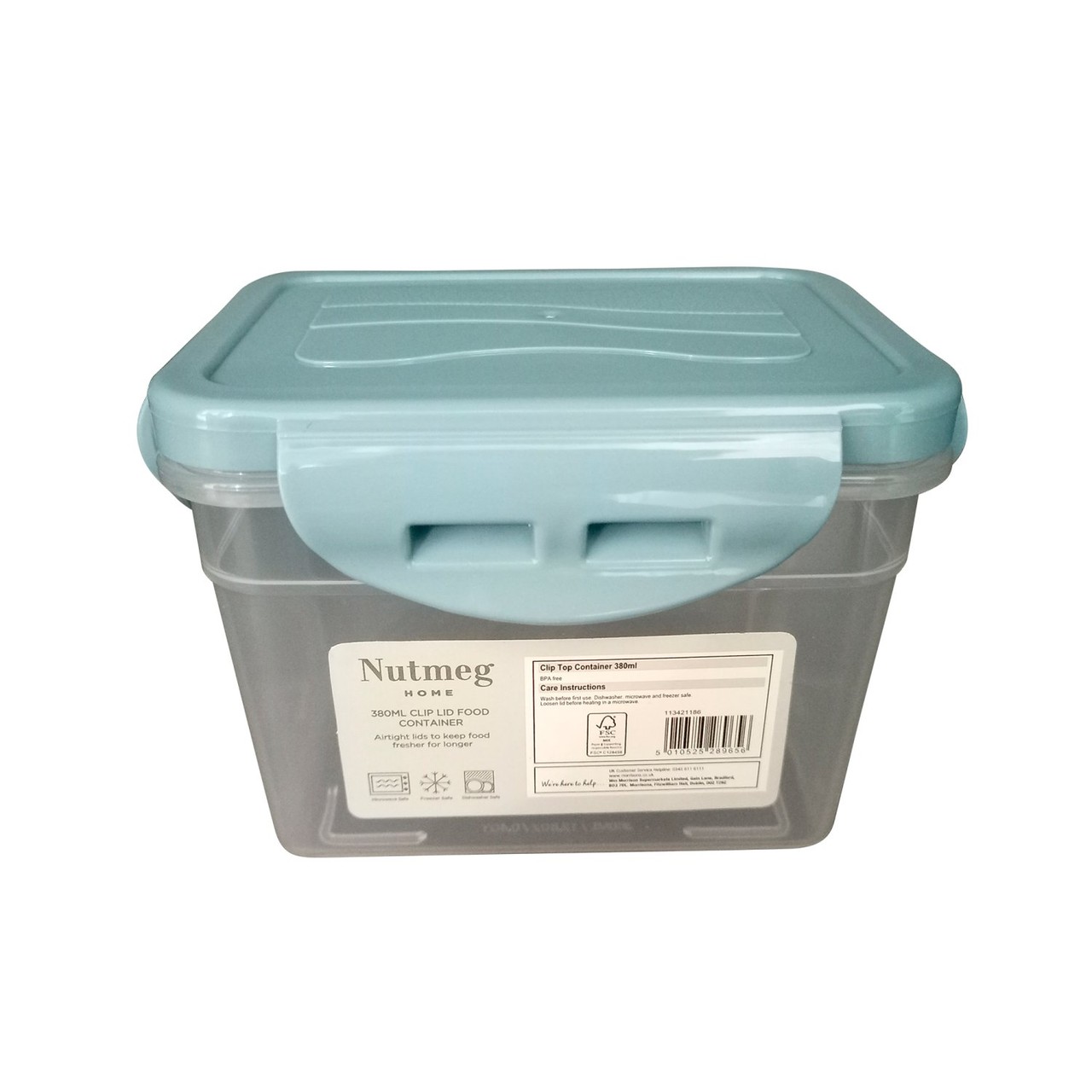 Nutmeg Home Rectangular Clip Top Container 380ml - Morrisons Online ...