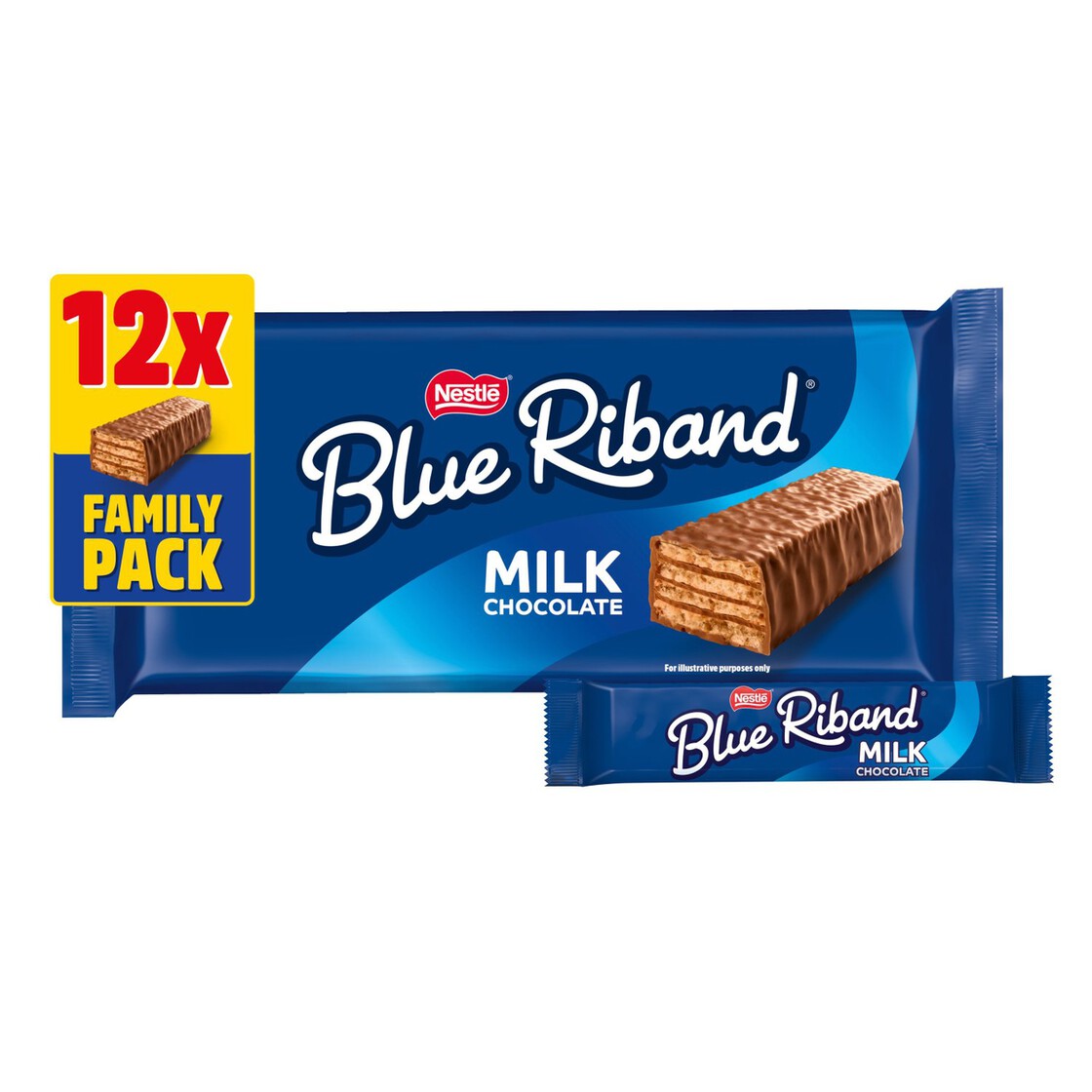 Blue Riband Milk Chocolate Wafer Biscuit Multipack 12 Pack - Morrisons ...