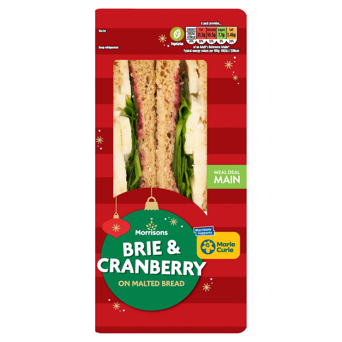 Morrisons Brie & Cranberry Christmas Sandwich - Morrisons Online ...