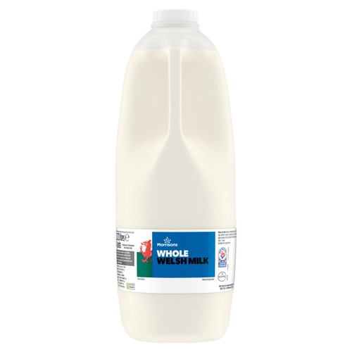 Morrisons Welsh Whole Milk 4 Pint - Morrisons Online Groceries & Offers