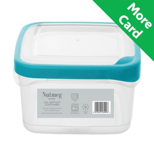 Nutmeg Home Airtight Container Square - Morrisons Online Groceries & Offers