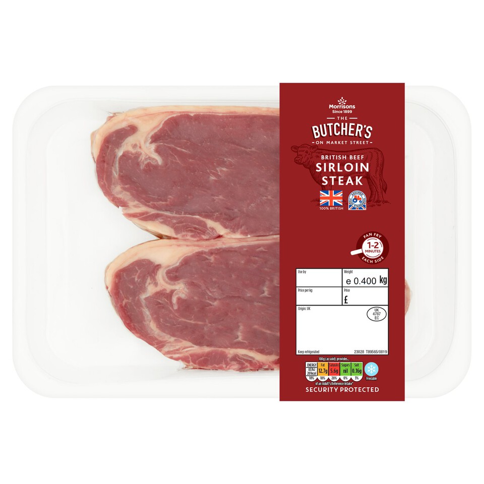 Morrisons 2 Sirloin Steaks - Morrisons Online Groceries & Offers