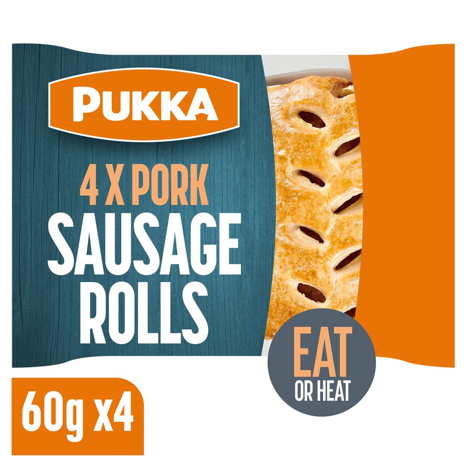 Pukka Sausage Rolls 4 Pack - Morrisons Online Groceries & Offers