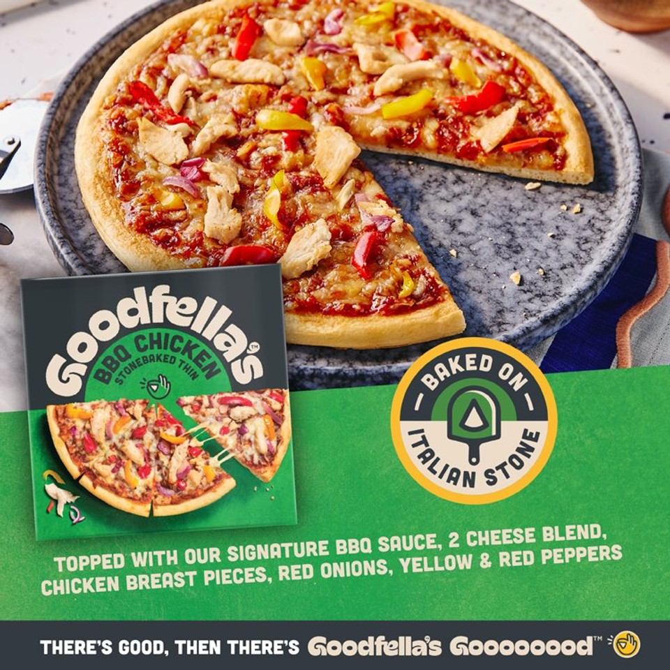 Goodfella's Stonebaked Thin BBQ Chicken Pizza 385g - Morrisons Online ...