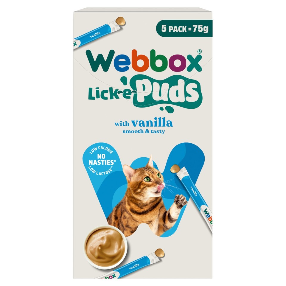 Webbox Lick-E-Lix Puds Vanilla 5 Pack - Morrisons Online Groceries & Offers