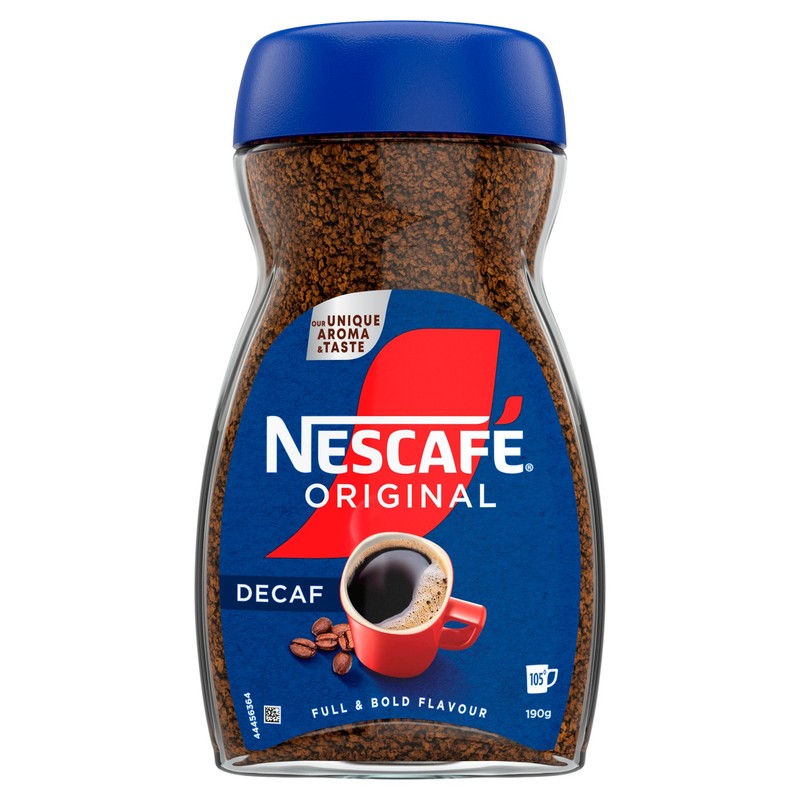 Nescafe Original Decaf Instant Coffee 190g - Morrisons Online Groceries ...