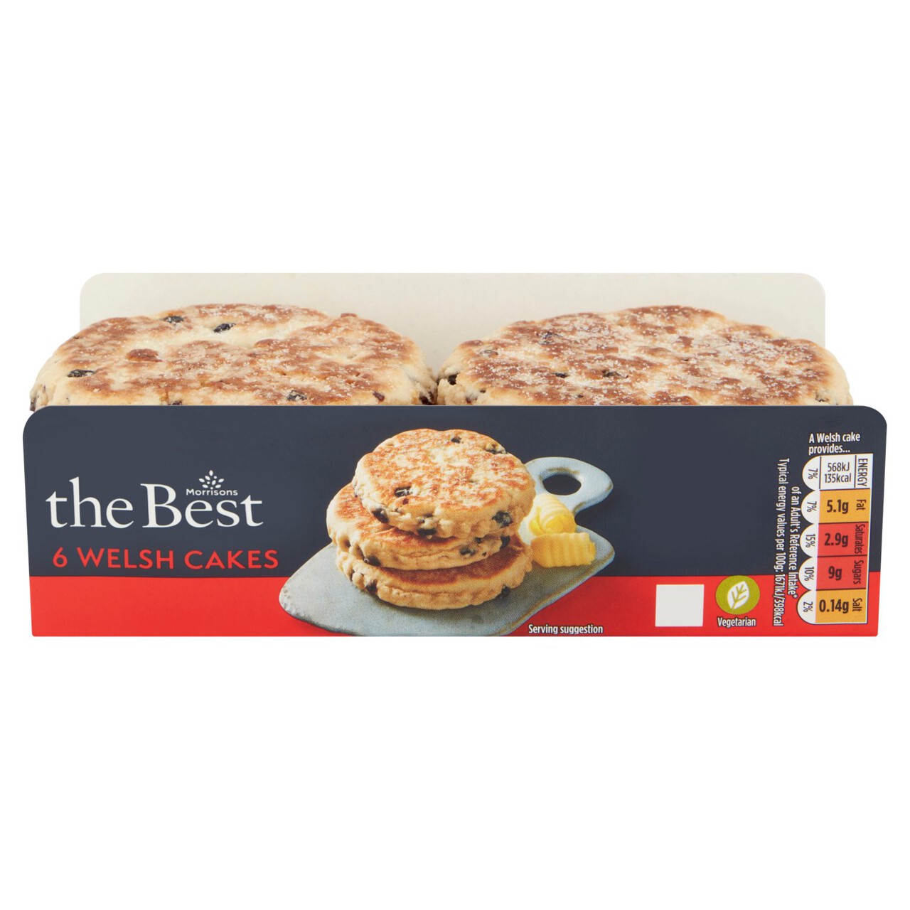 Morrisons The Best All Butter Welsh Cakes 6 Pack - Morrisons Online ...