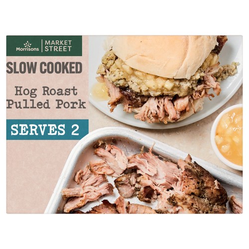 Morrisons Market Street Hog Roast Pulled Pork Slow Cooked 410g ...