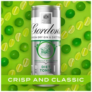 Gordon's London Dry Gin and Slimline Tonic Ready to Drink Can ...