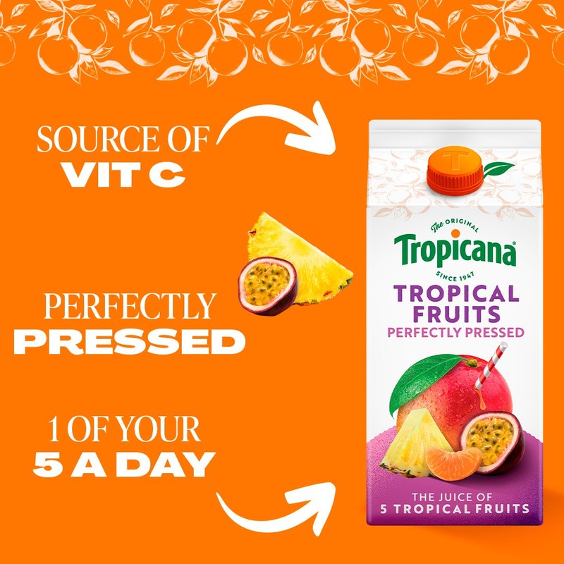 Tropicana Tropical Fruits Fruit Juice 1.5L - Morrisons Online Groceries ...