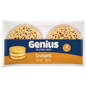 Genius Gluten Free 4 Classic Crumpets 220g - Morrisons Online Groceries ...