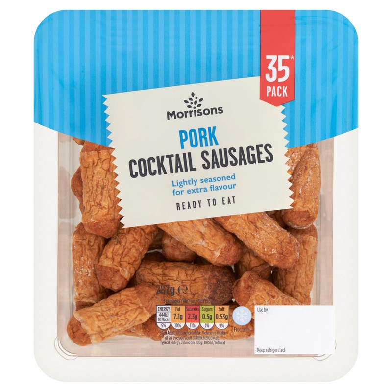 Morrisons 35 Pork Cocktail Sausages - Morrisons Online Groceries & Offers