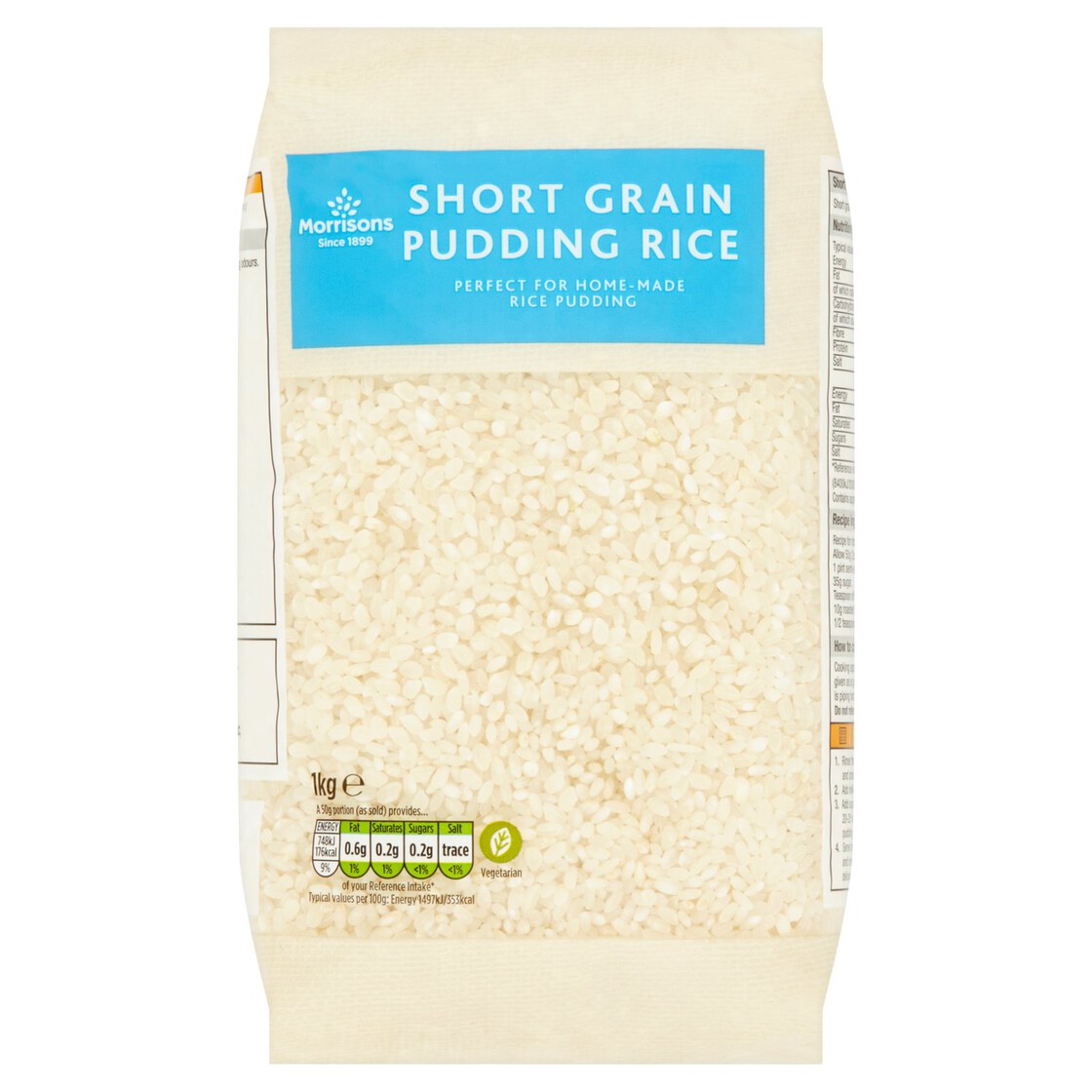 Morrisons Short Grain Rice Pudding Rice - Morrisons Online Groceries ...