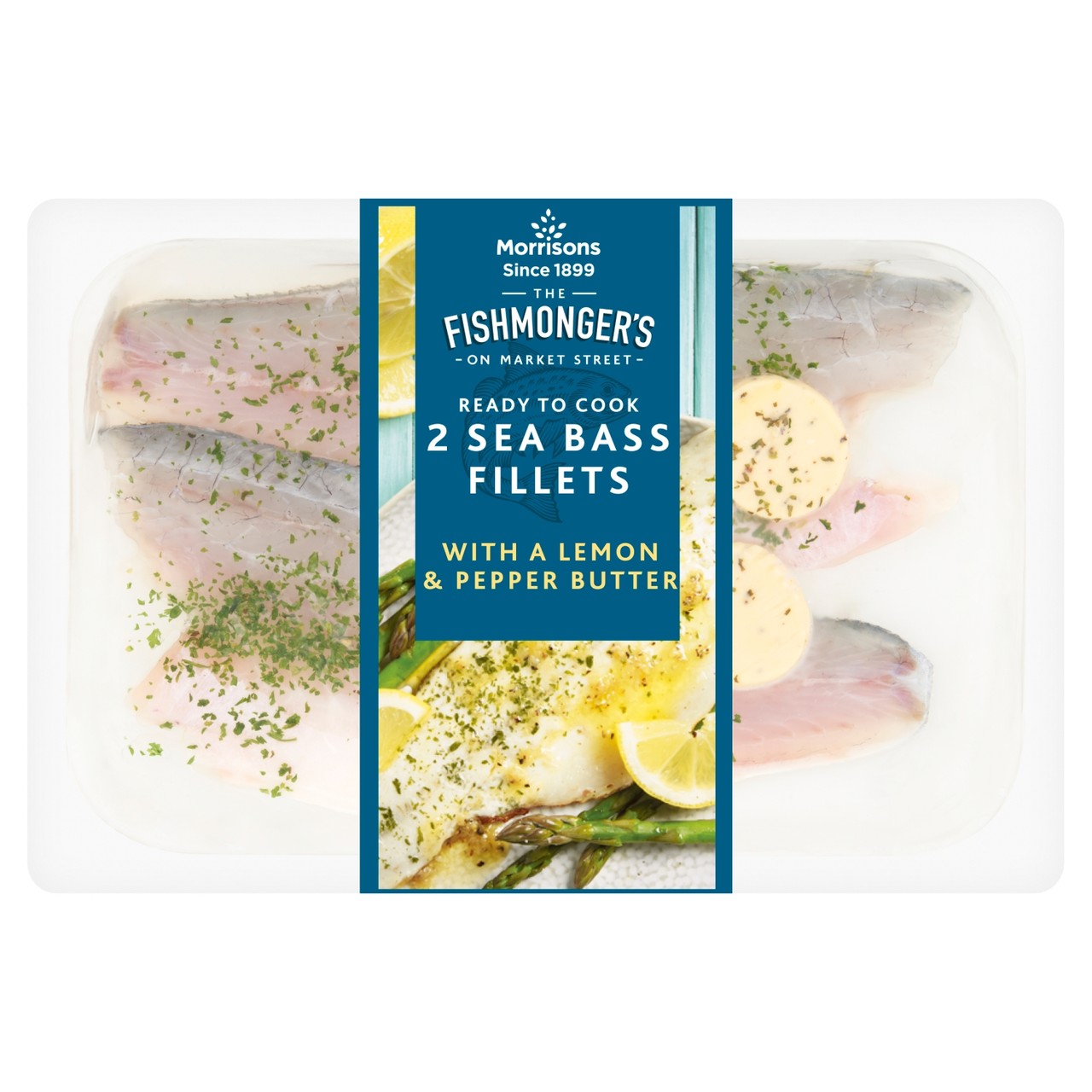 Morrisons Seabass Fillets With A Lemon & Pepper Butter - Morrisons ...
