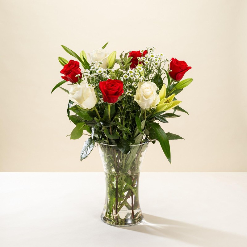 Morrisons The Best Rose & Lily Flowers Bouquet - Morrisons Online ...