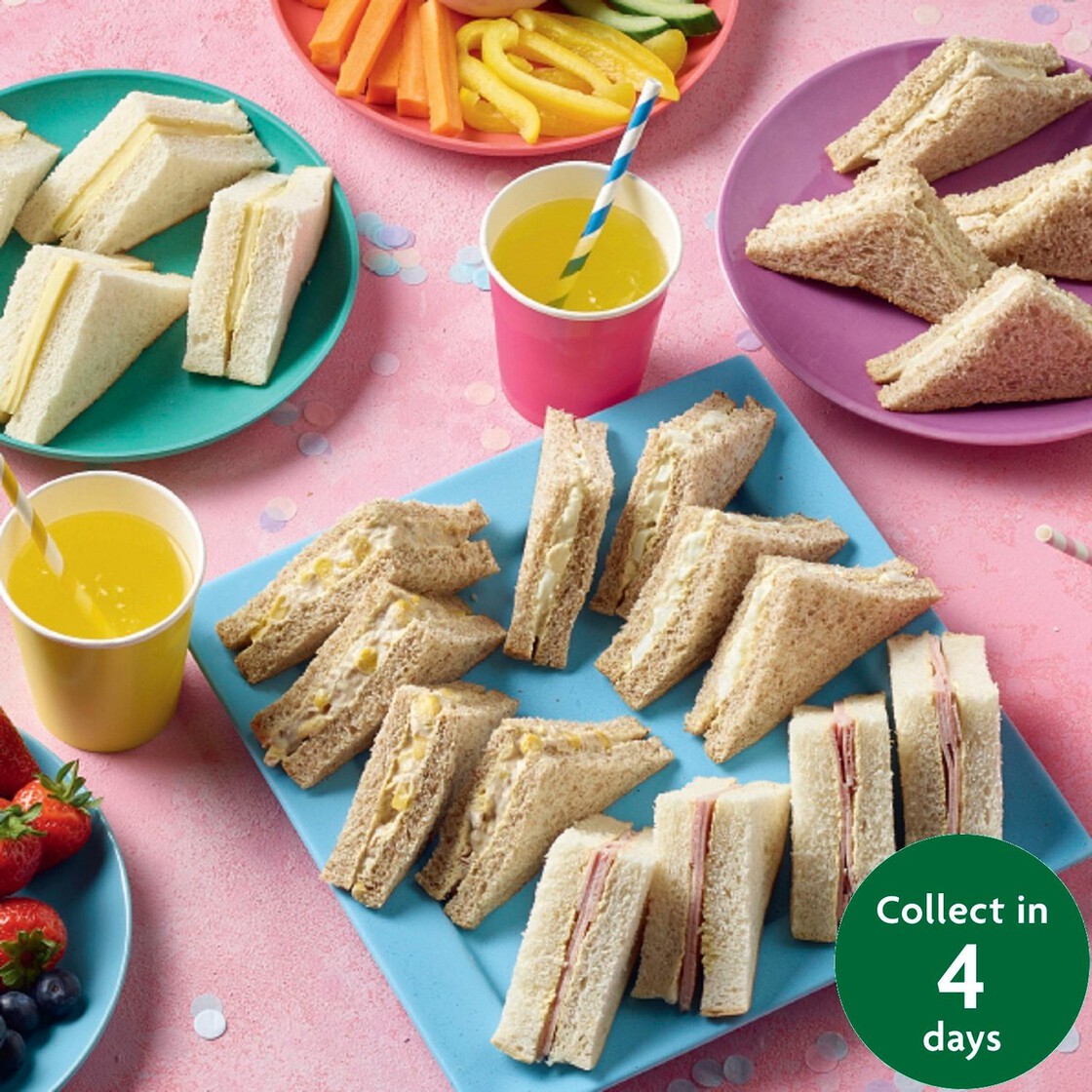 Party Sandwich Platter 24 Pieces - Morrisons Online Groceries & Offers