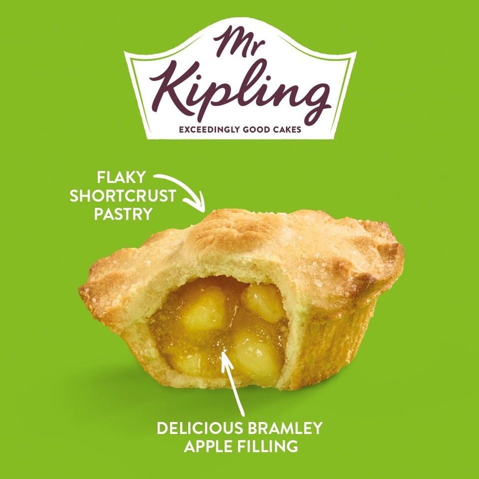 Mr Kipling Bramley Apple Pies Multipack Snack 6pk - Morrisons Online ...