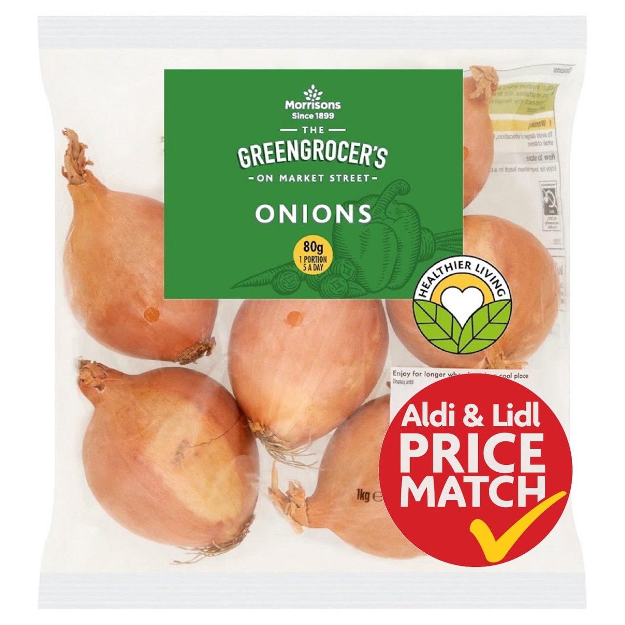 Morrisons Brown Onions 1kg - Morrisons Online Groceries & Offers