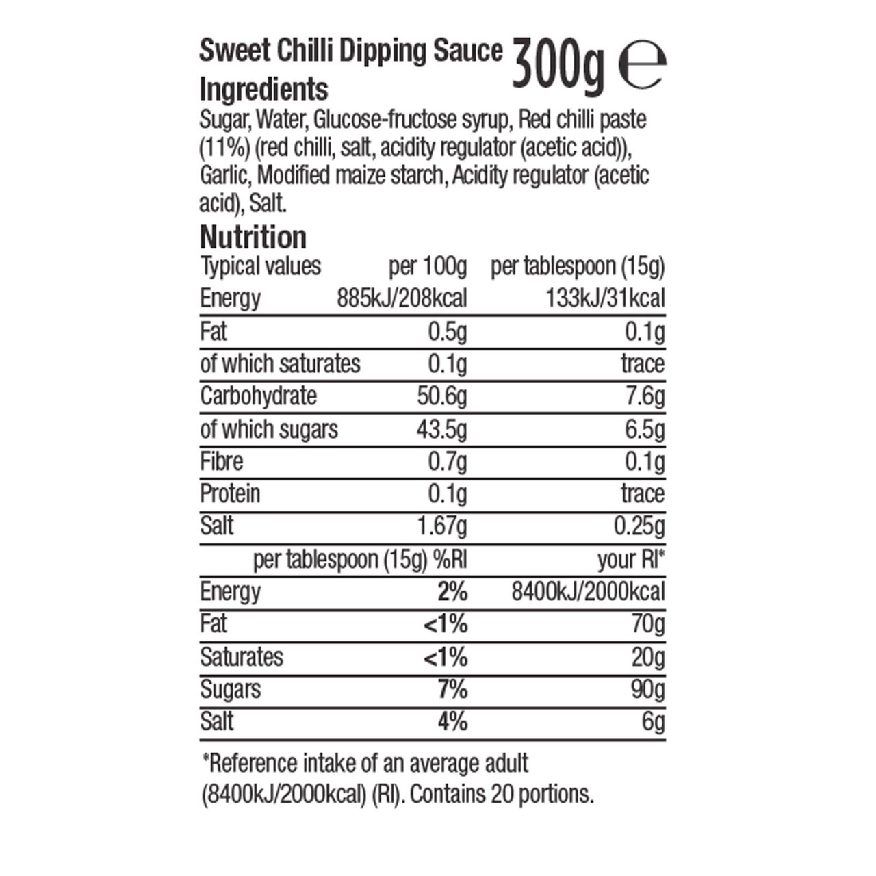 Morrisons Sweet Chilli Dipping Sauce 300g - Morrisons Online Groceries ...