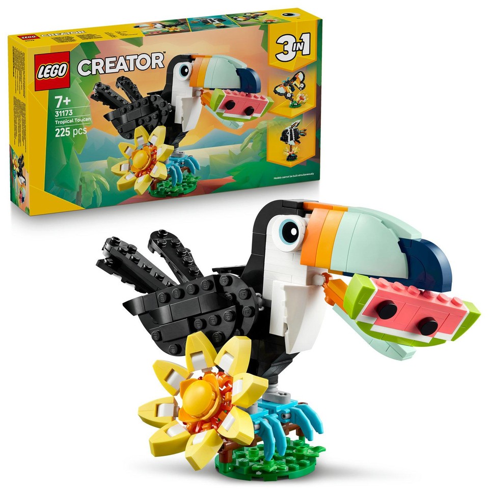 LEGO Creator 3in1 Wild Animals Tropical Toucan 31173 - Morrisons Online ...