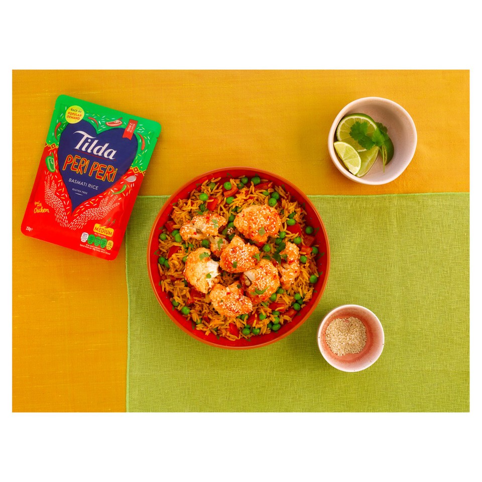 Tilda Microwave Peri Peri Basmati Rice - Morrisons Online Groceries ...