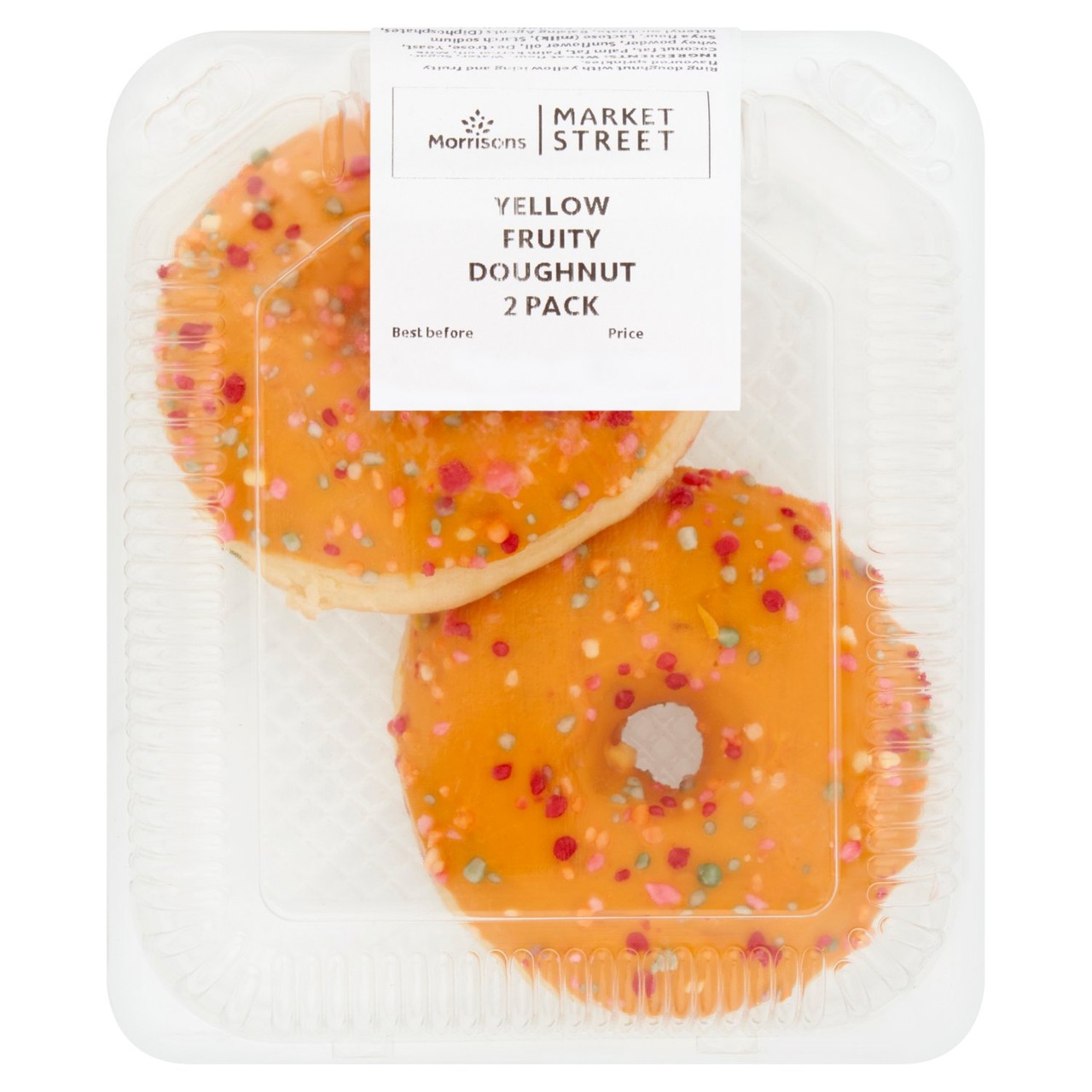Morrisons Yellow Fruity Doughnut 2 Pack - Morrisons Online Groceries ...