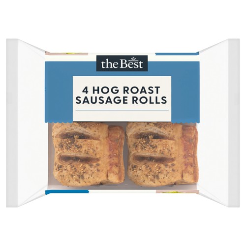 Morrisons The Best 4 Hog Roast Sausage Rolls 188g - Morrisons Online ...