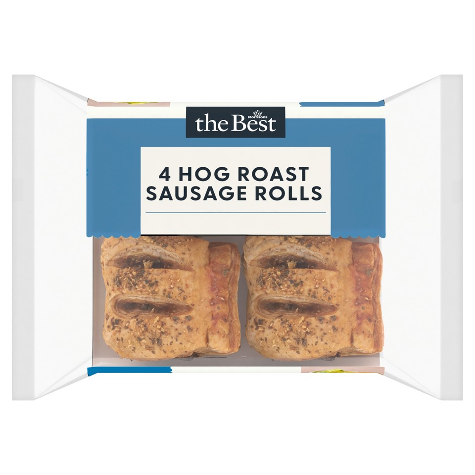 Morrisons The Best 4 Hog Roast Sausage Rolls 188g - Morrisons Online ...