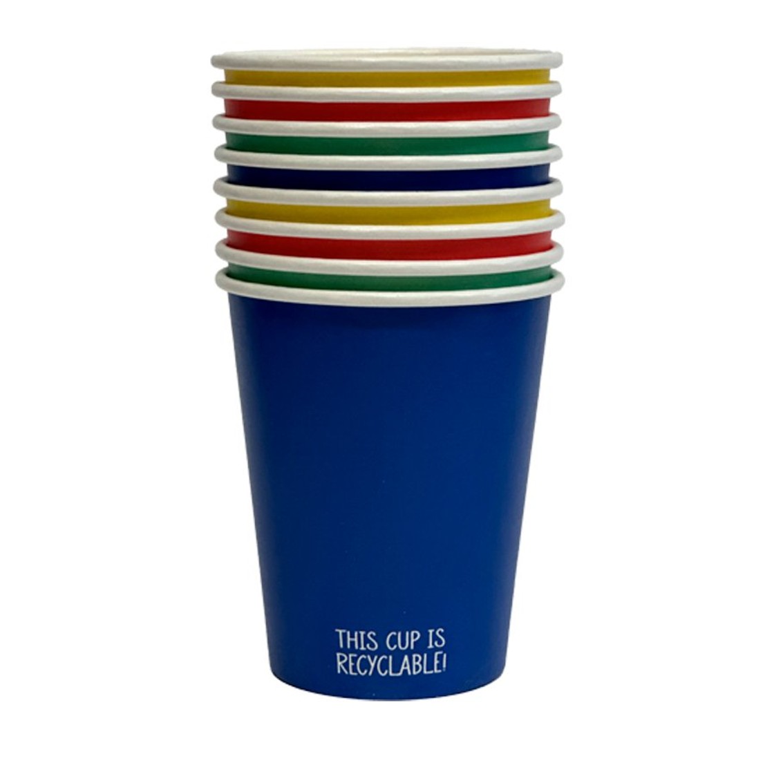 Nutmeg Home Multicoloured Cups 8oz 8pk - Morrisons Online Groceries ...