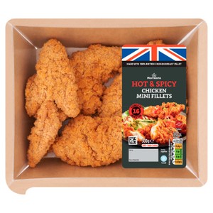 Morrisons Hot & Spicy Chicken Mini Fillets - Morrisons Online Groceries ...