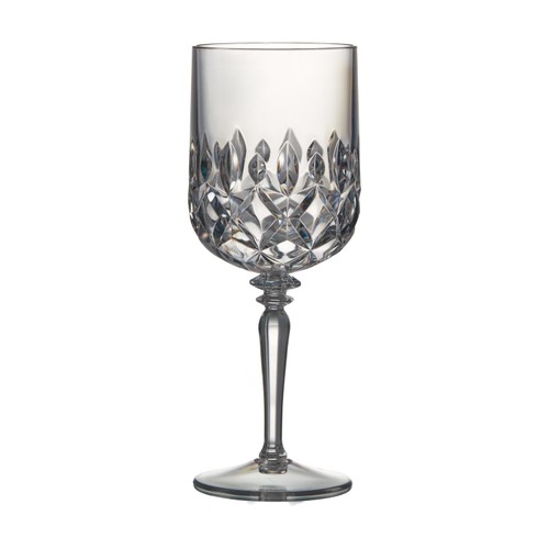 Nutmeg Home Clear Plastic Wine Glass - Morrisons Online Groceries & Offers