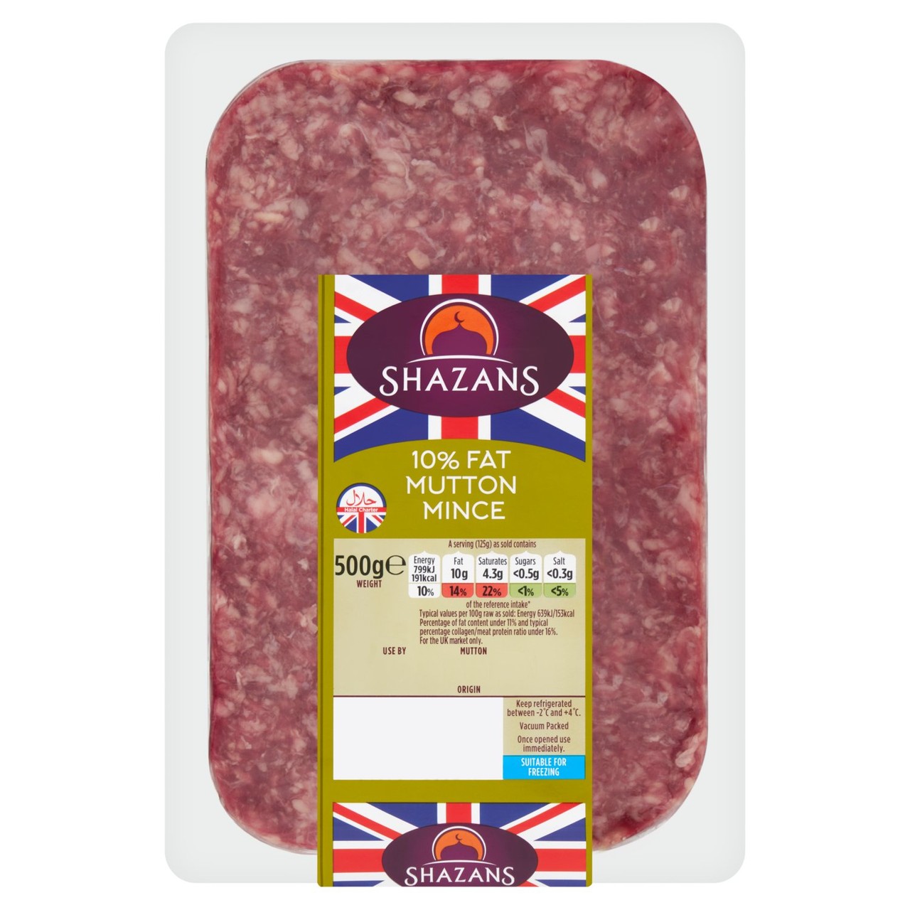 Shazans Mutton Mince 10% Fat - Morrisons Online Groceries & Offers