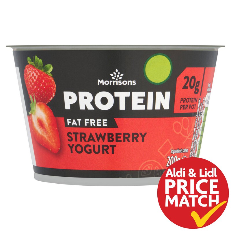 Morrisons Strawberry Protein Yogurt - Morrisons Online Groceries & Offers