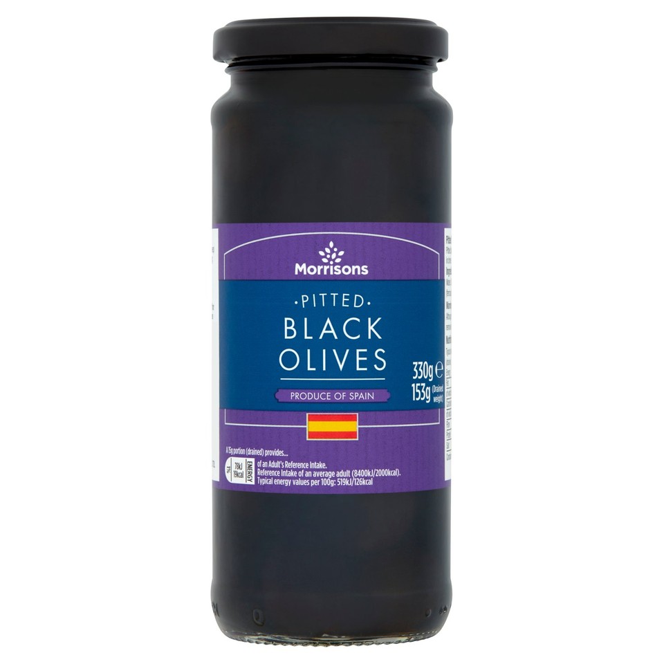 Morrisons Pitted Black Olives (330g) - Morrisons Online Groceries & Offers