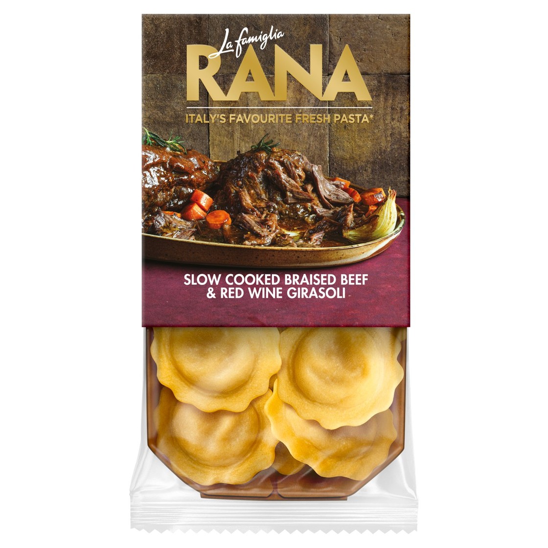 La Famiglia Rana Slow Cooked Braised Beef & Red Wine Girasoli 250g ...