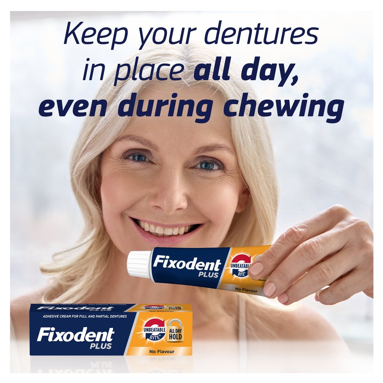 Fixodent Plus Unbeatable Bite Tube 40g - Morrisons Online Groceries ...