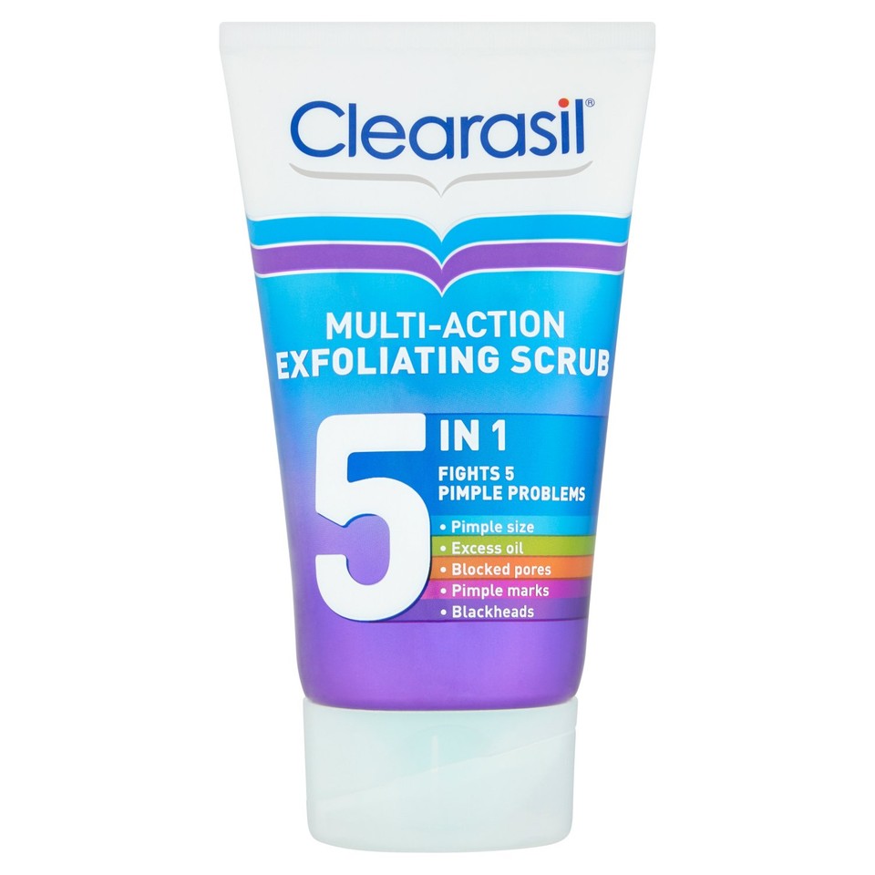 Clearasil Multi Action 5in1 Exfoliating Scrub - Morrisons Online ...
