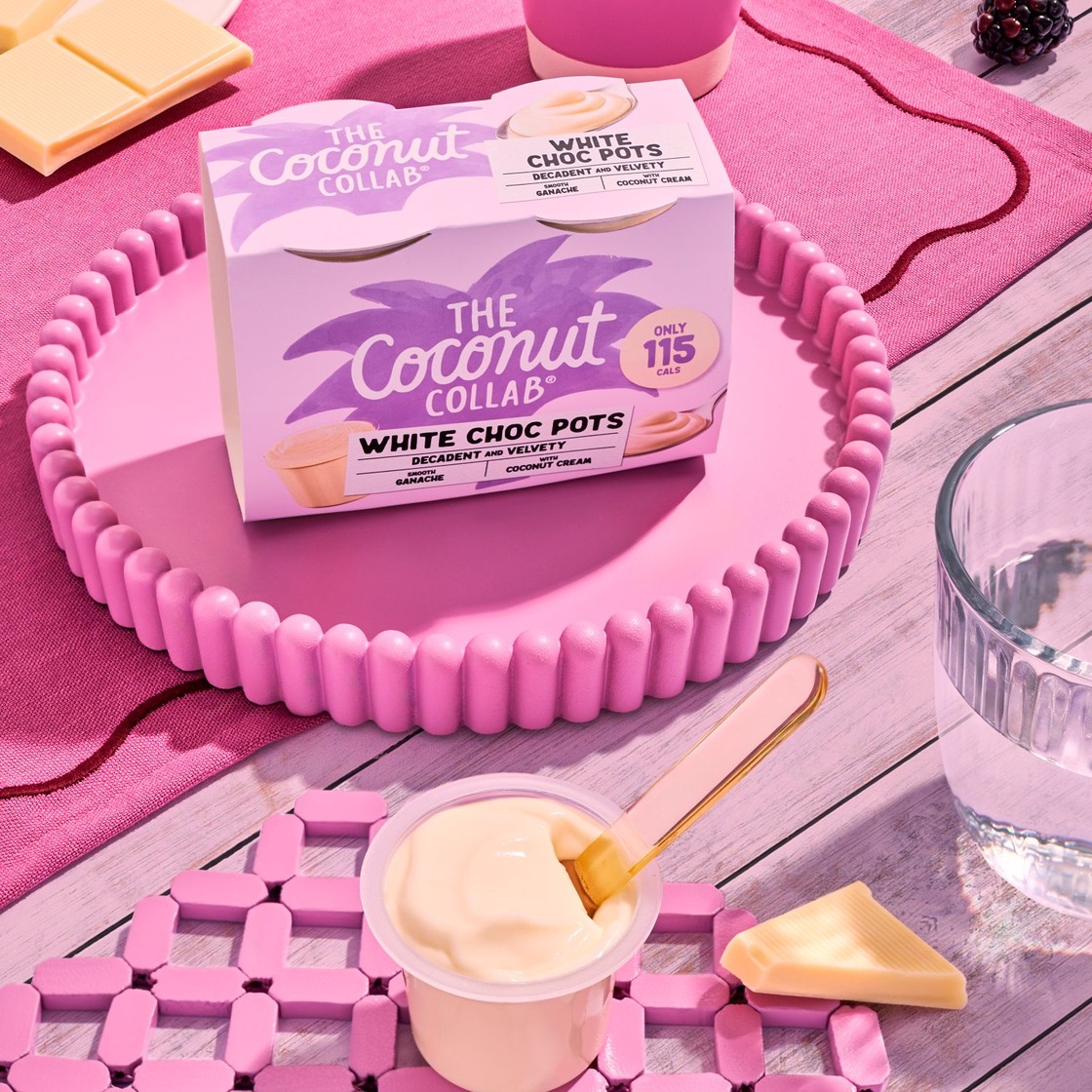 The Coconut Collab White Choc Pots - Morrisons Online Groceries & Offers