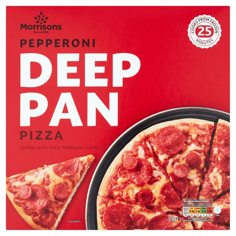 Morrisons Pepperoni Pizza Deep Pan - Morrisons Online Groceries & Offers