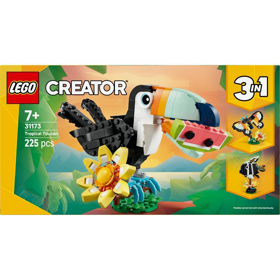 LEGO Creator 3in1 Wild Animals Tropical Toucan 31173 - Morrisons Online ...